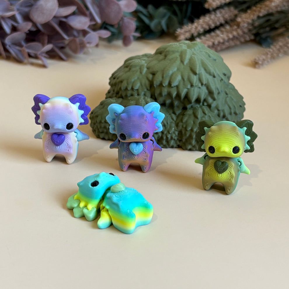Mini Axolotl Pixie – Fantasy Forest 3D