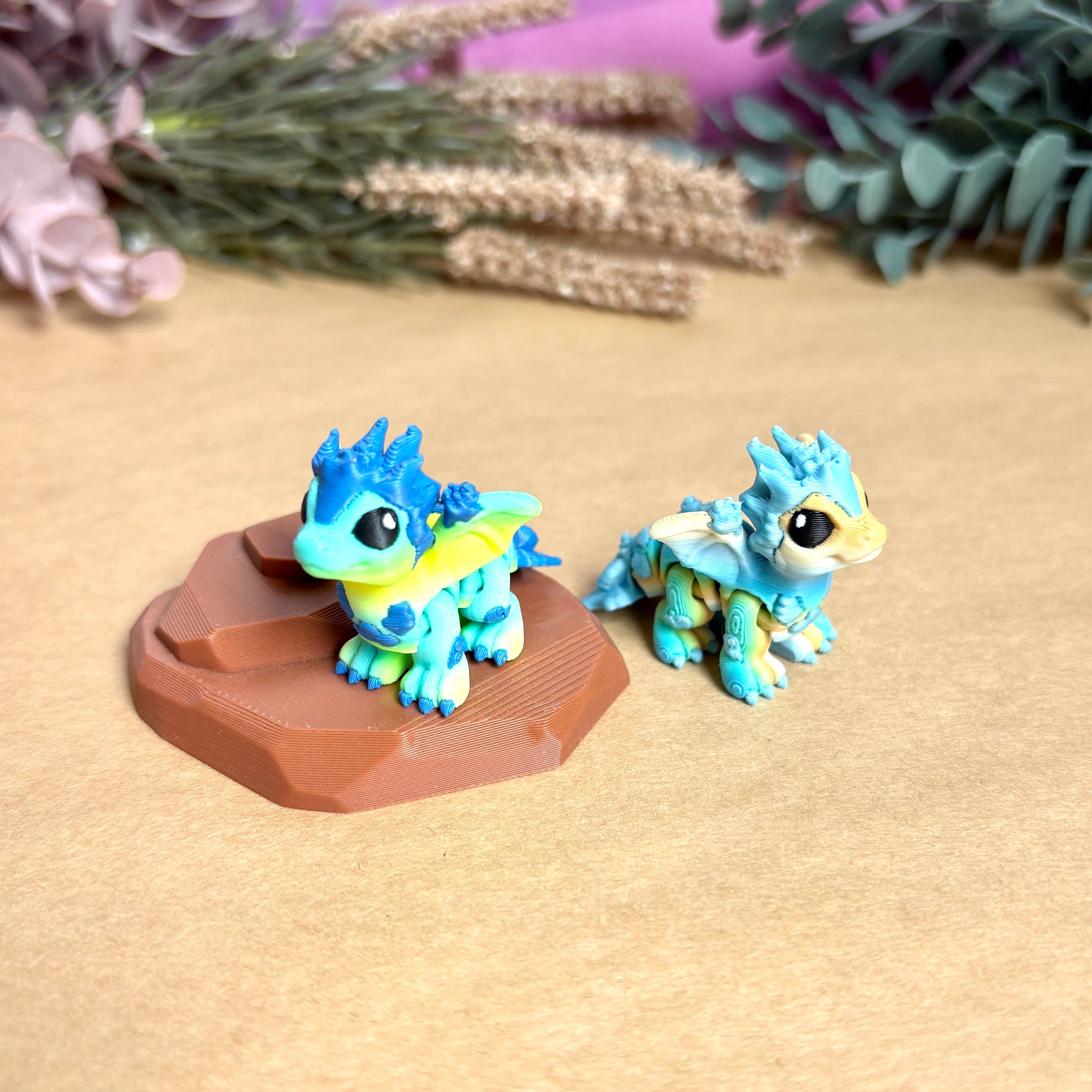 Mini Water Dragon Hatchlings – Fantasy Forest 3D